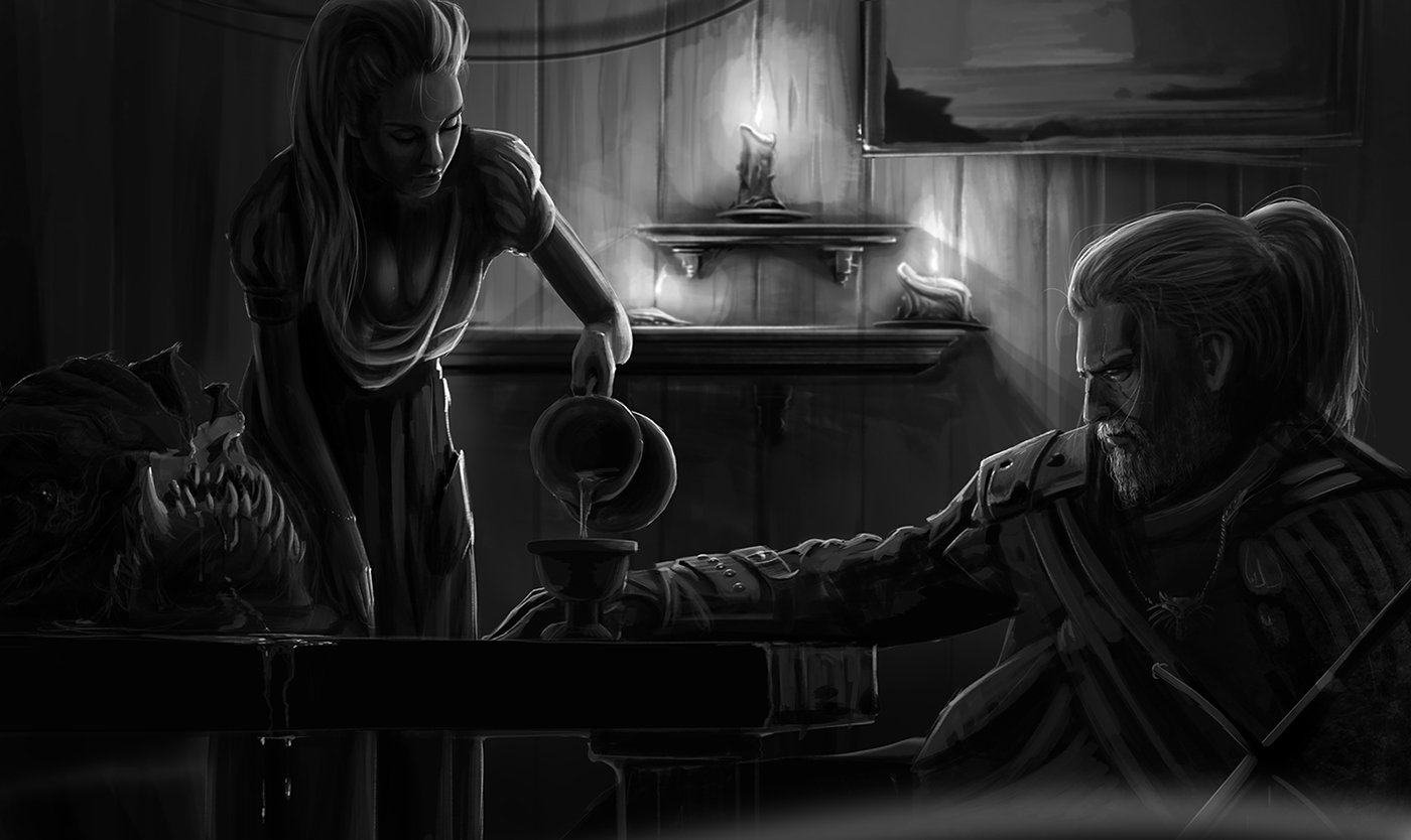The Witcher - Portrait d'Iola, l'apprentie prêtresse au vœu de silence